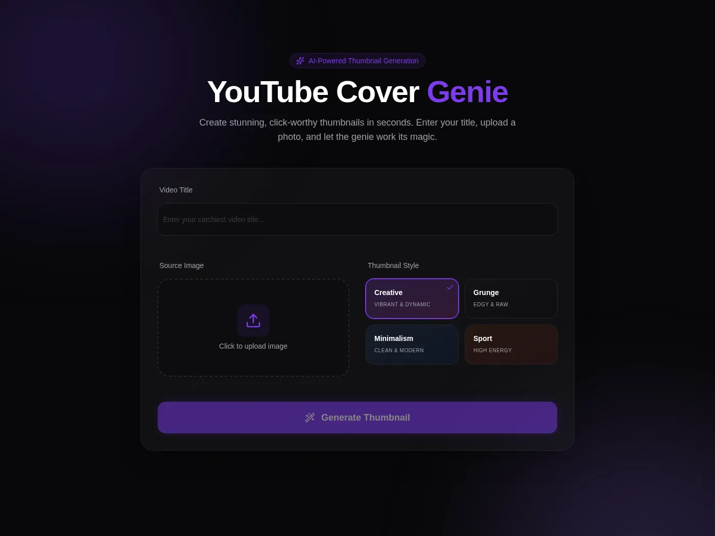 YouTube Cover Genie