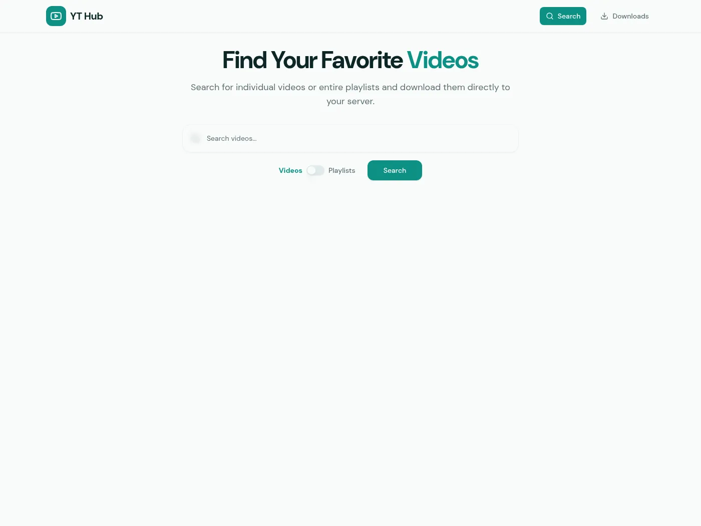 YouTube Download Hub