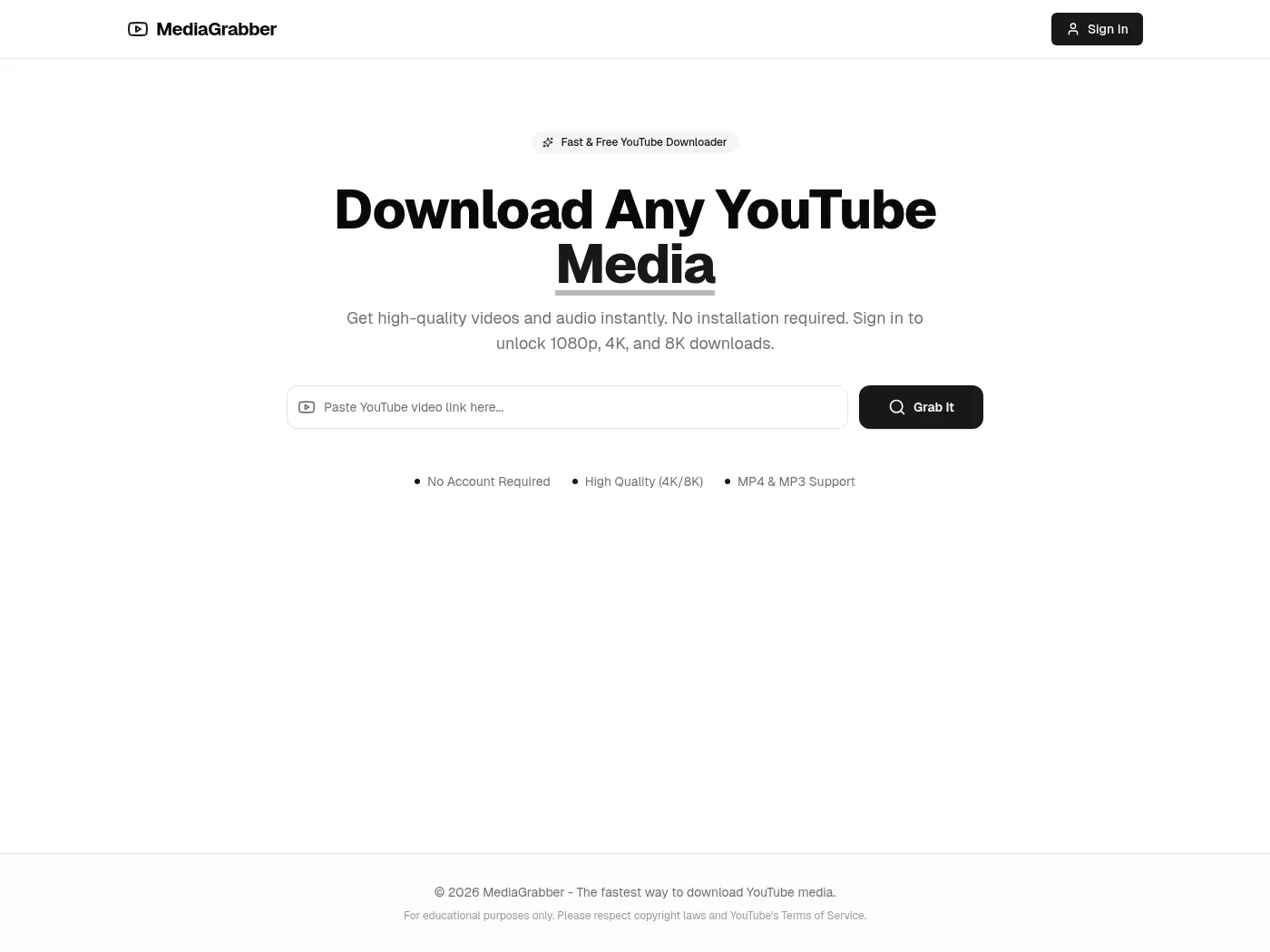 YouTube Media Grabber