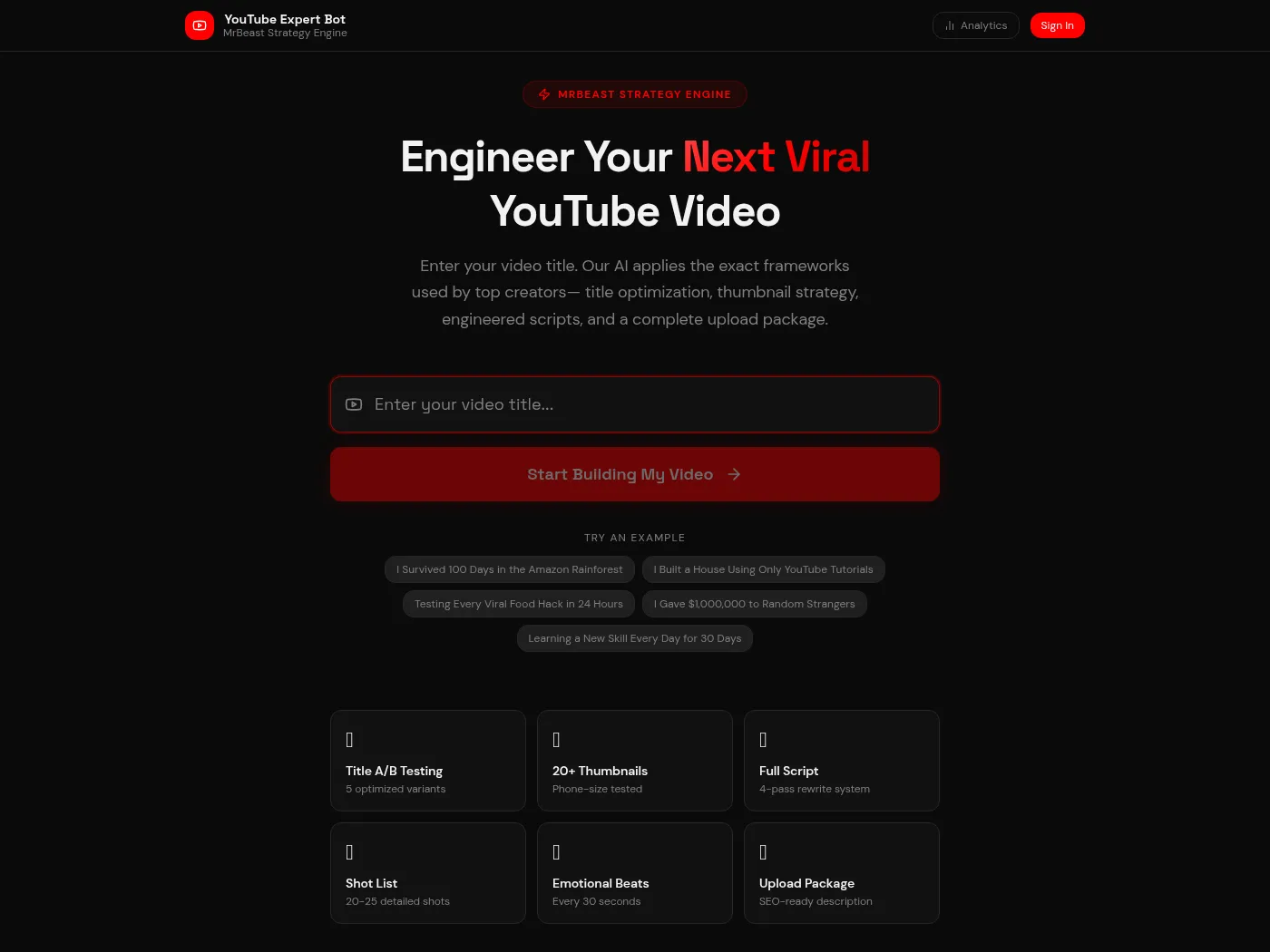 YouTube Video Expert Bot