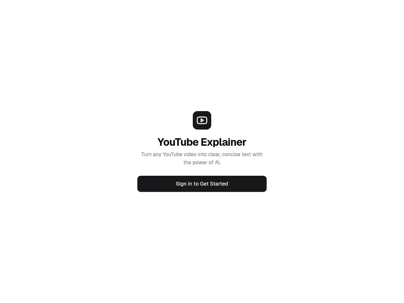 YouTube Explanation Generator