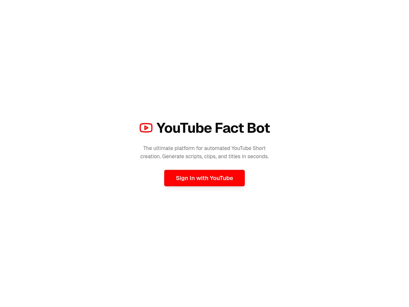 YouTube Fact Video Bot