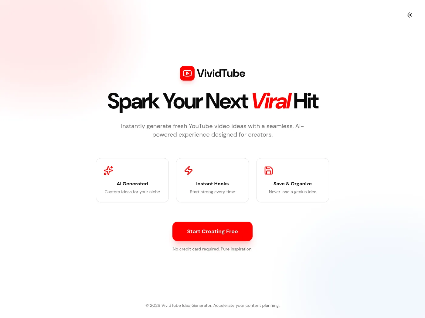 VividTube Idea Generator