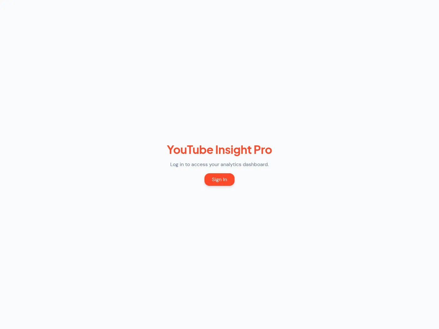 YouTube Insight Pro