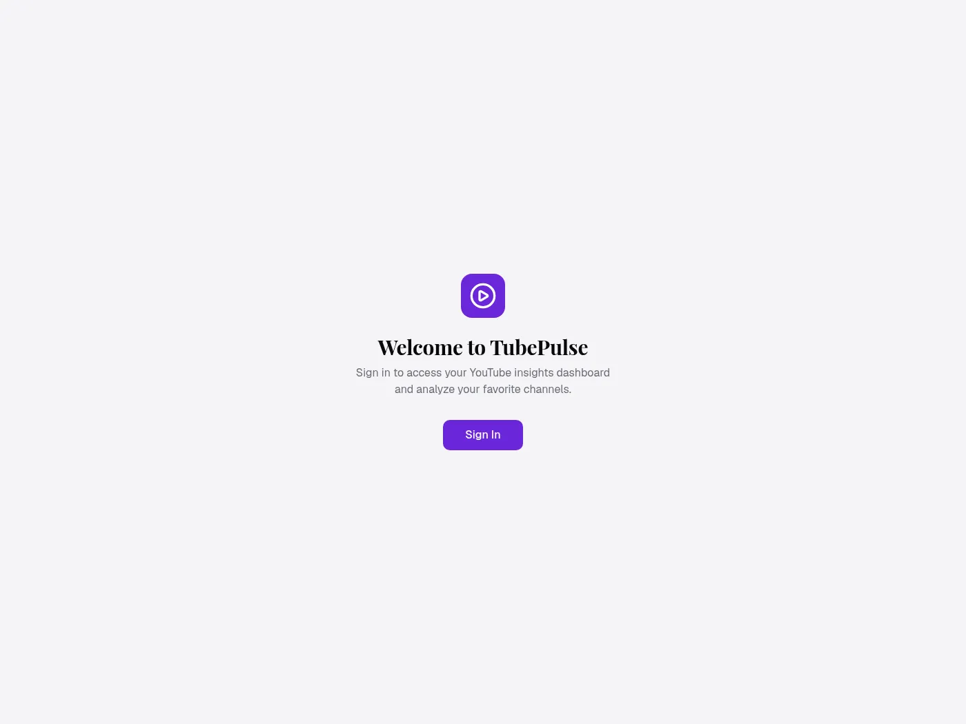 YouTube Insights Dashboard