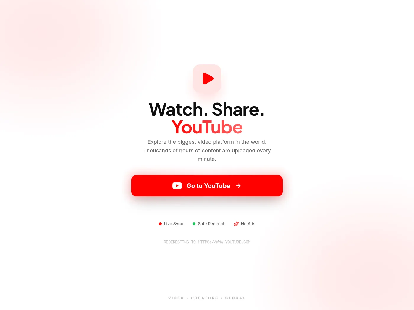 YouTube Link Button