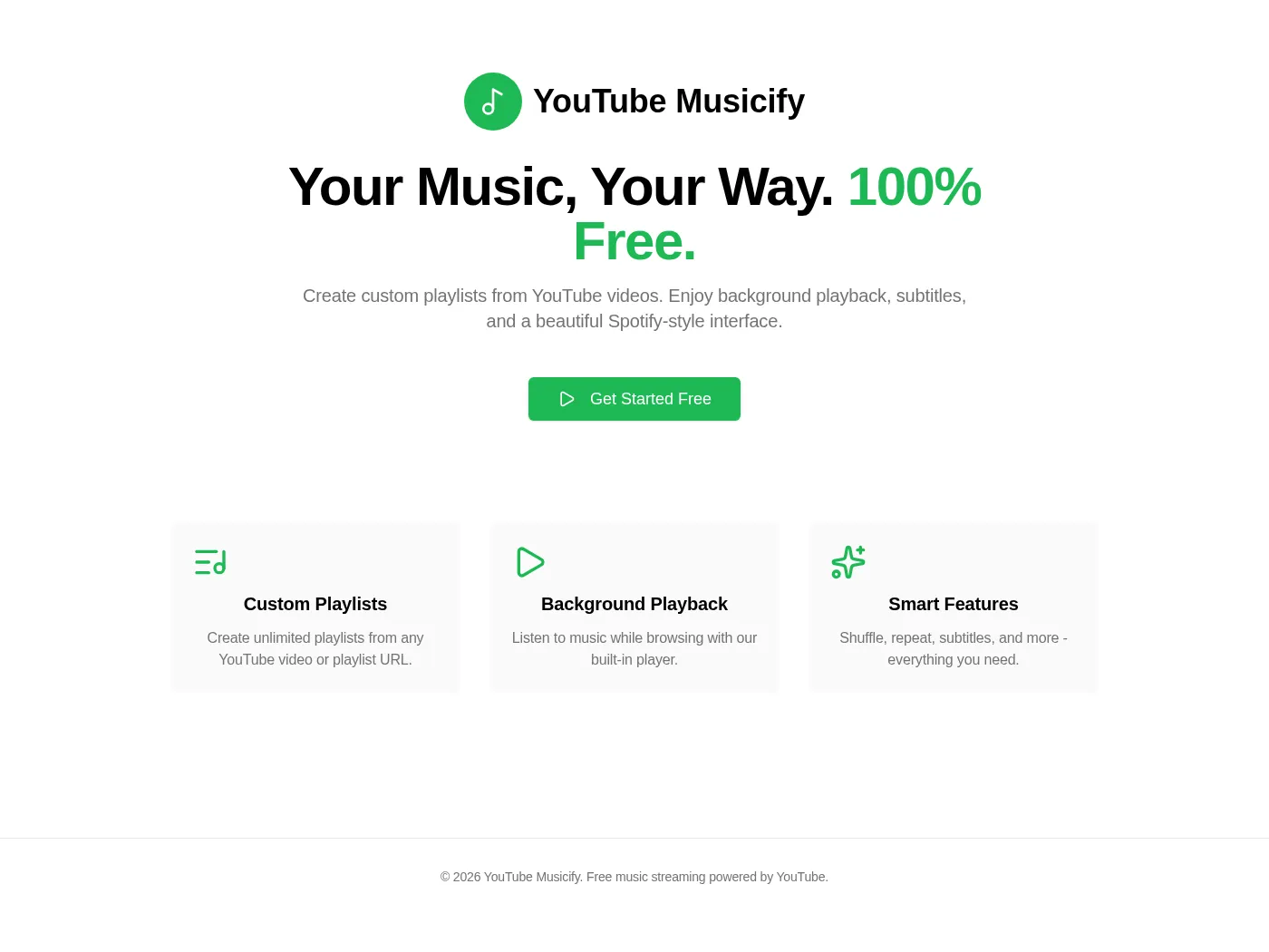 YouTube Musicify