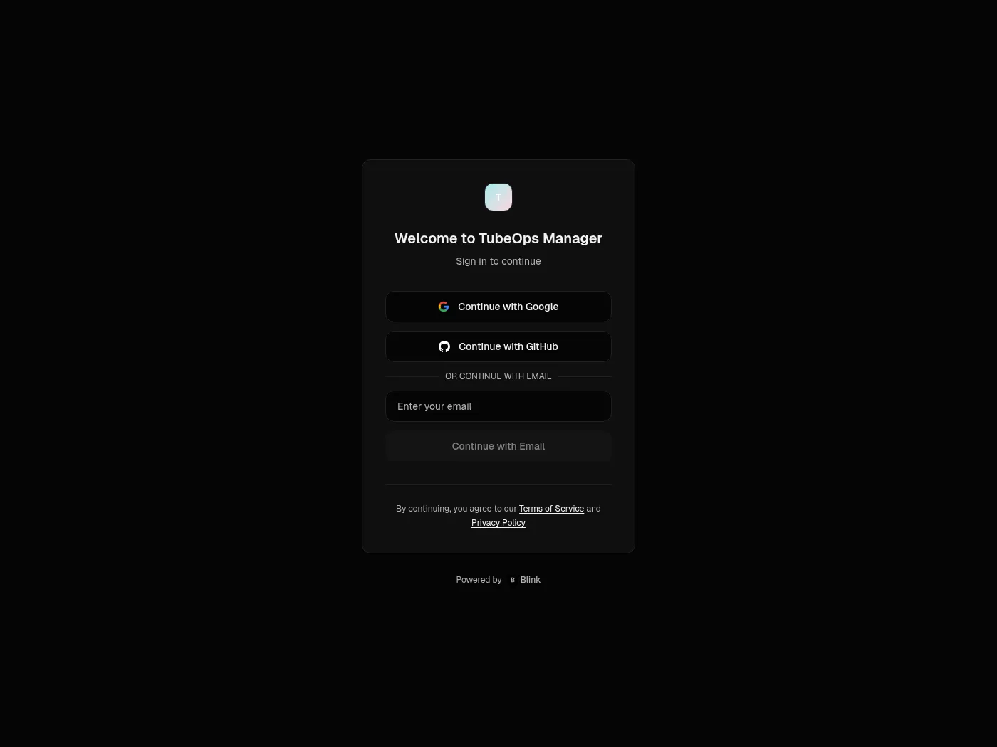 TubeOps Manager