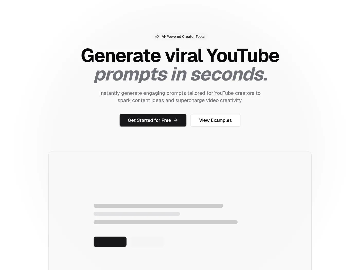 YouTube Prompt Generator