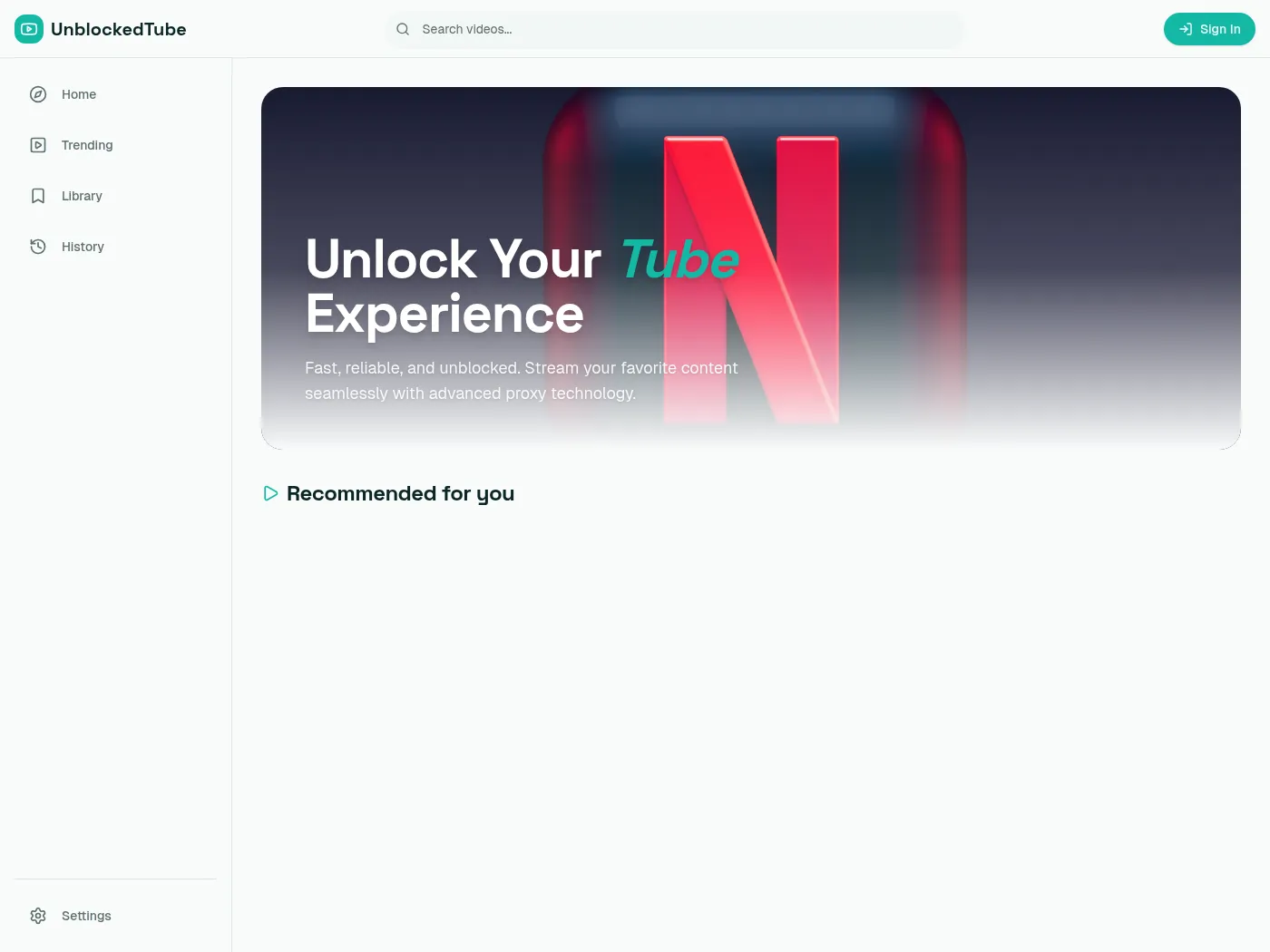 UnblockedTube Gateway
