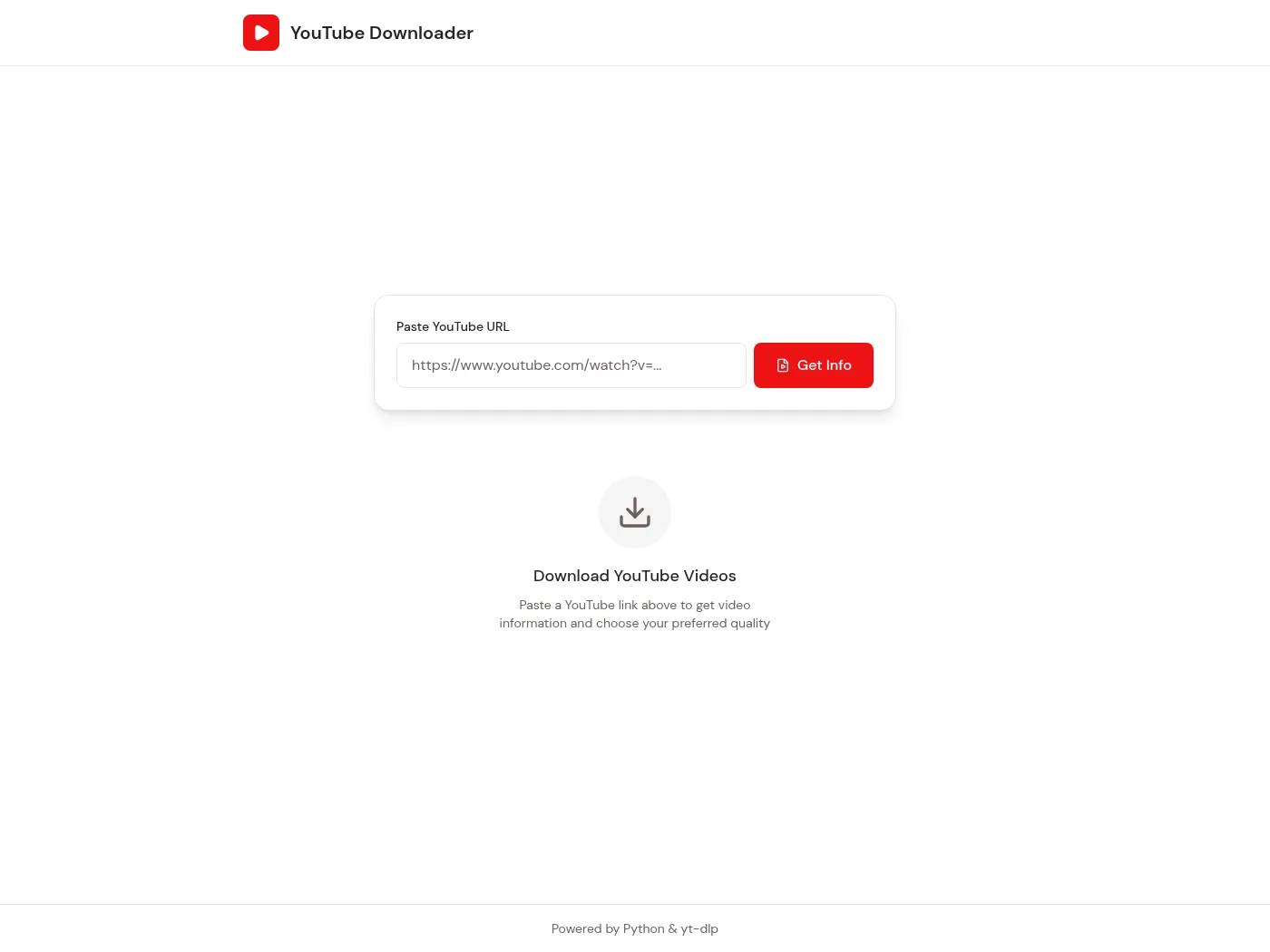 YouTube Video Downloader