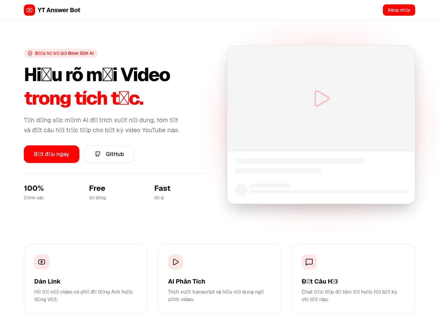 YouTube Answer Bot