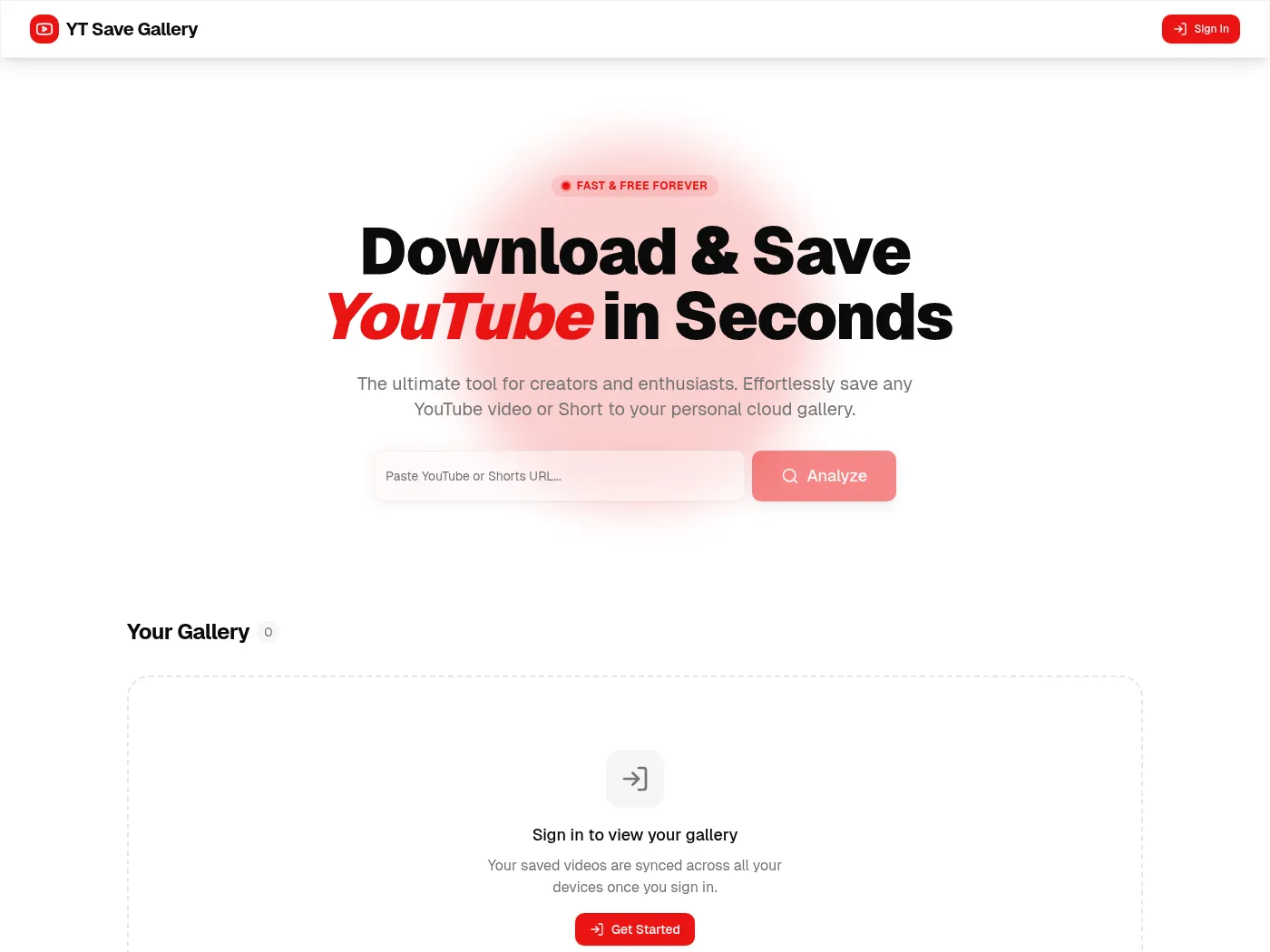 YT Save Gallery