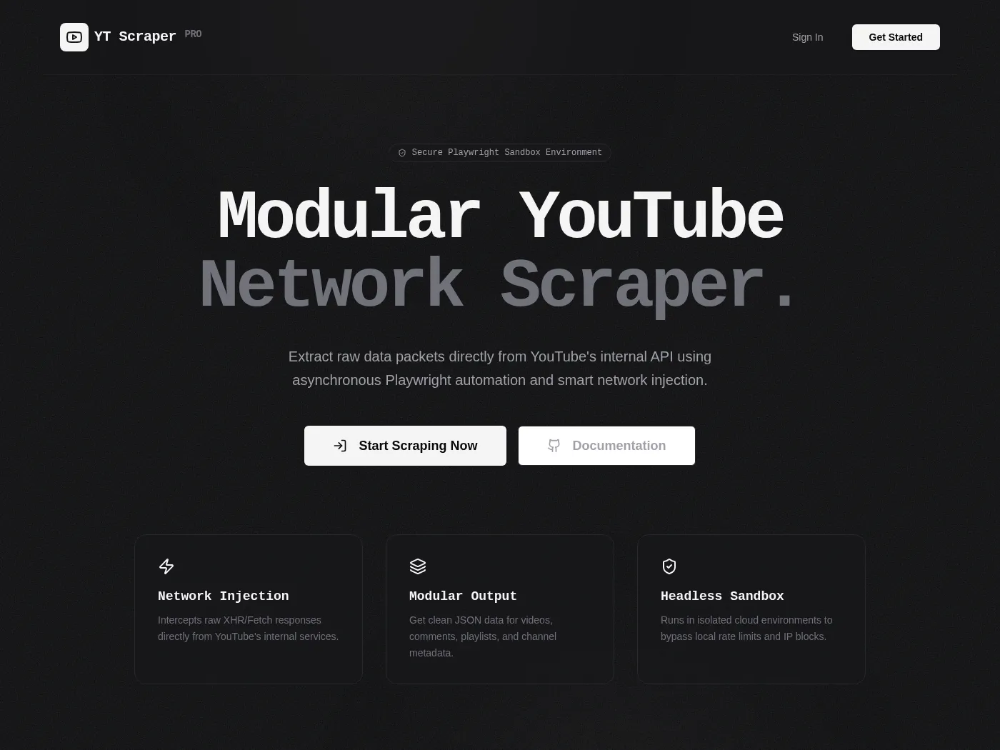 YouTube Scraper Pro