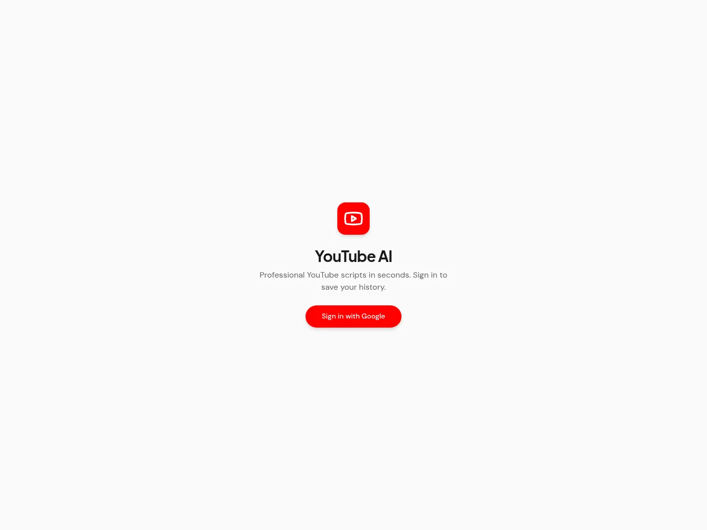 YouTube Script Generator