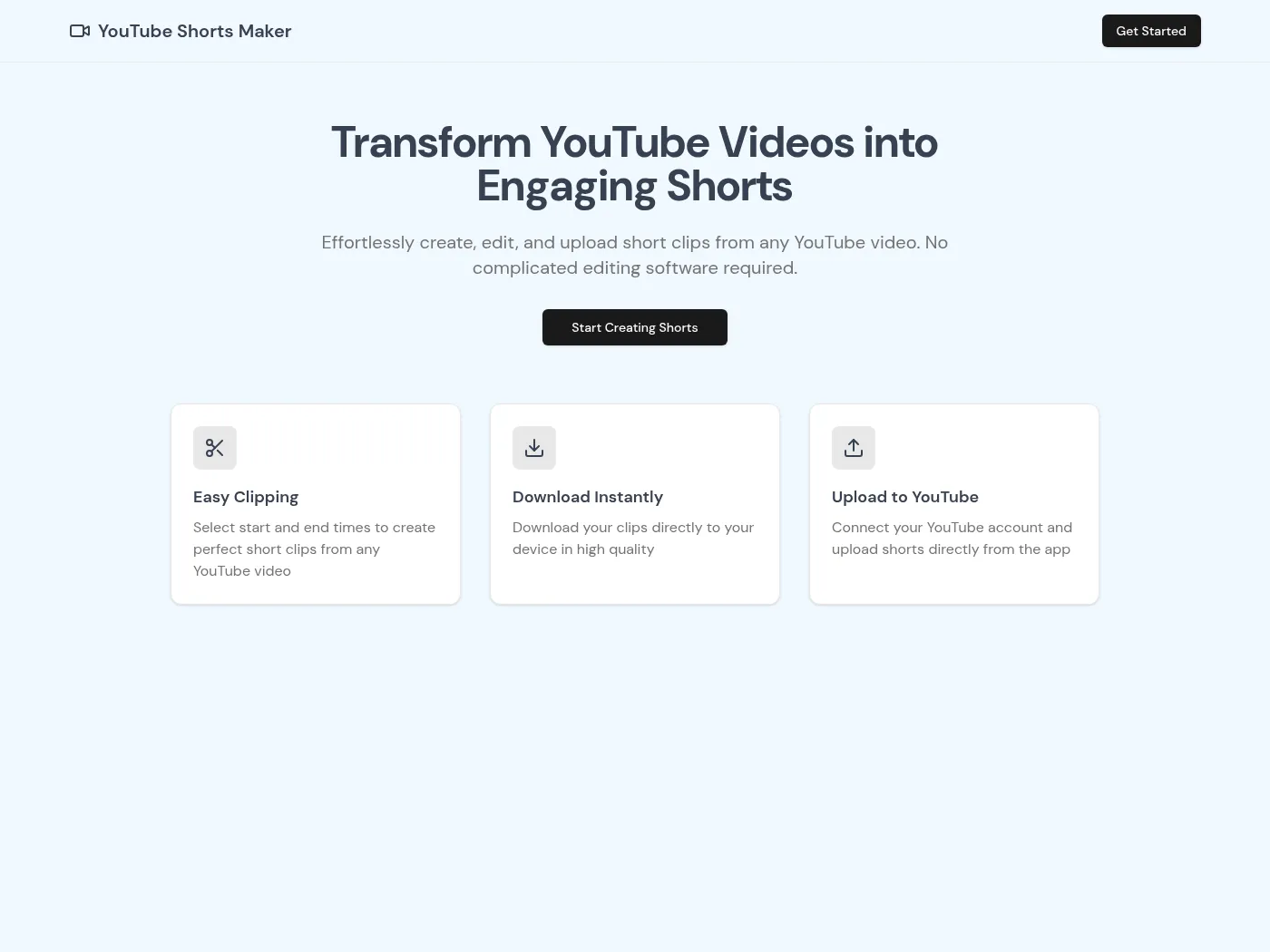 YouTube Shorts Maker