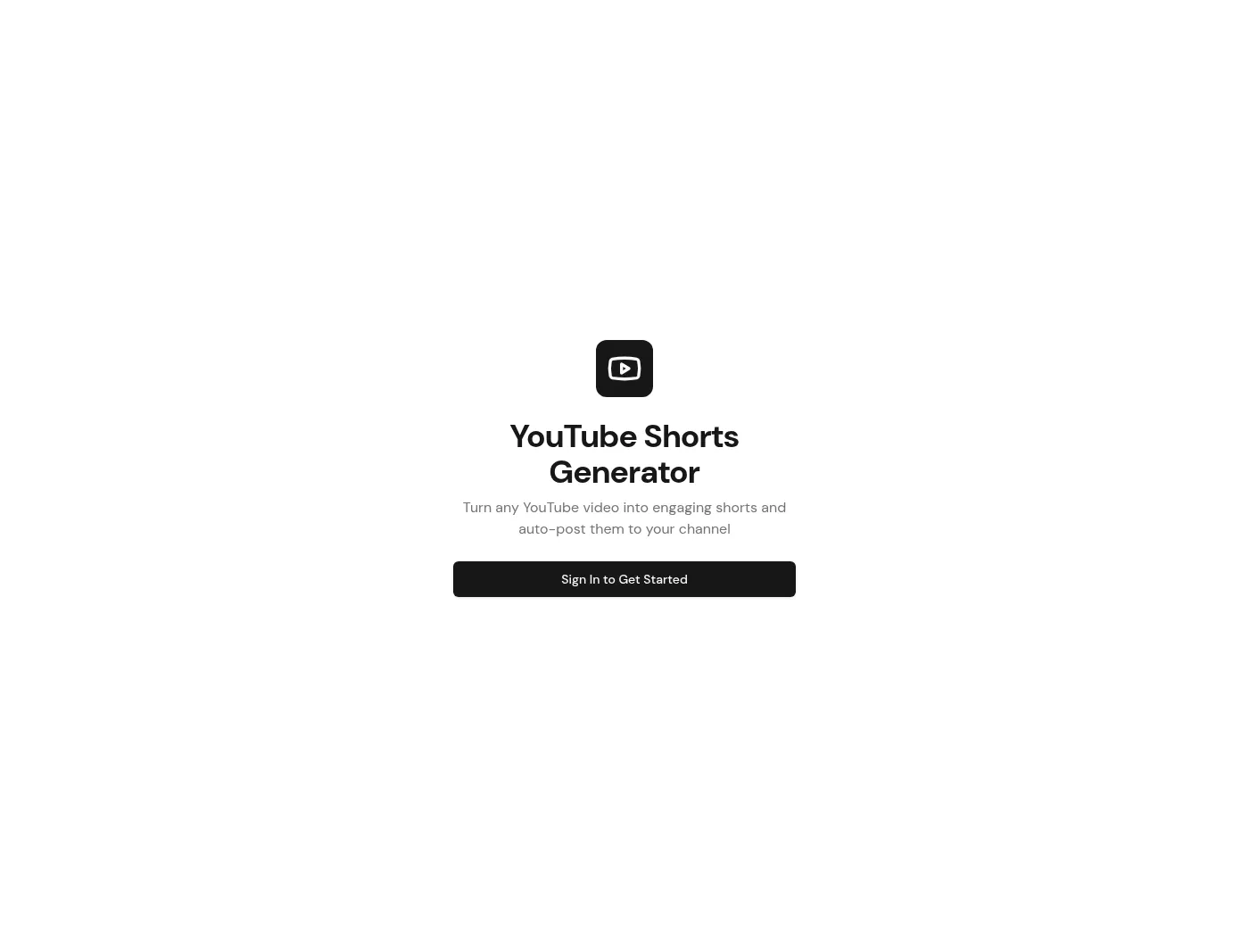 YouTube Shorts Generator