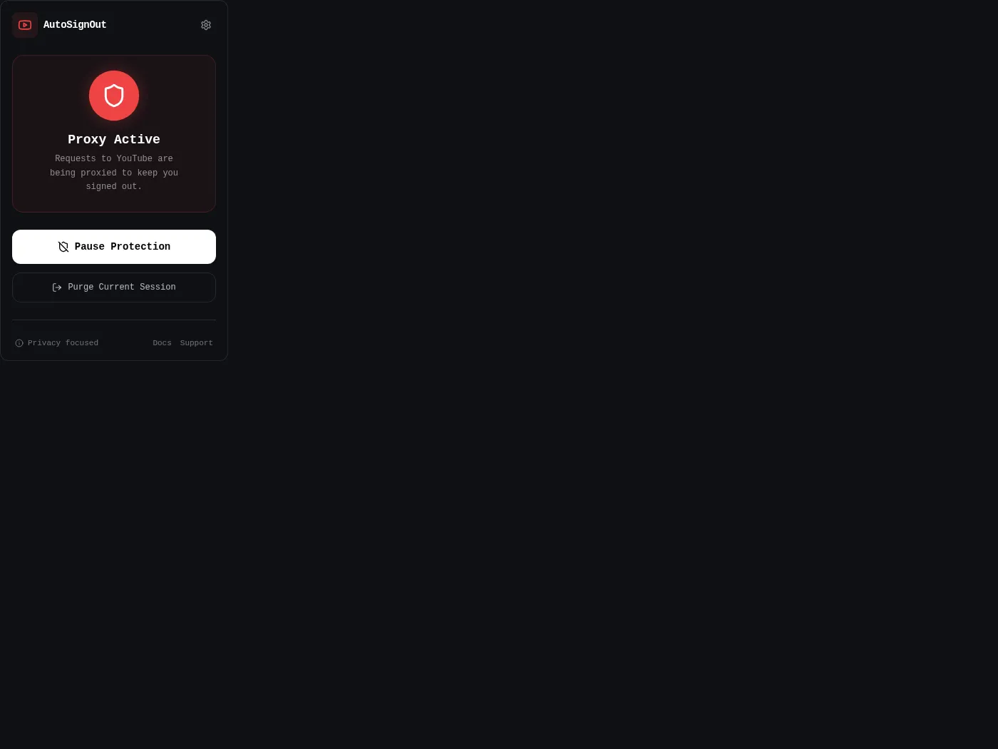 AutoSignOut for YouTube