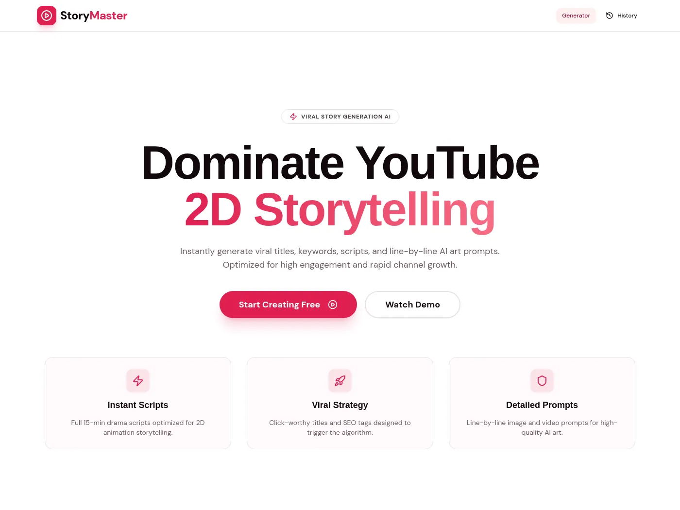 Viral 2D Story Master