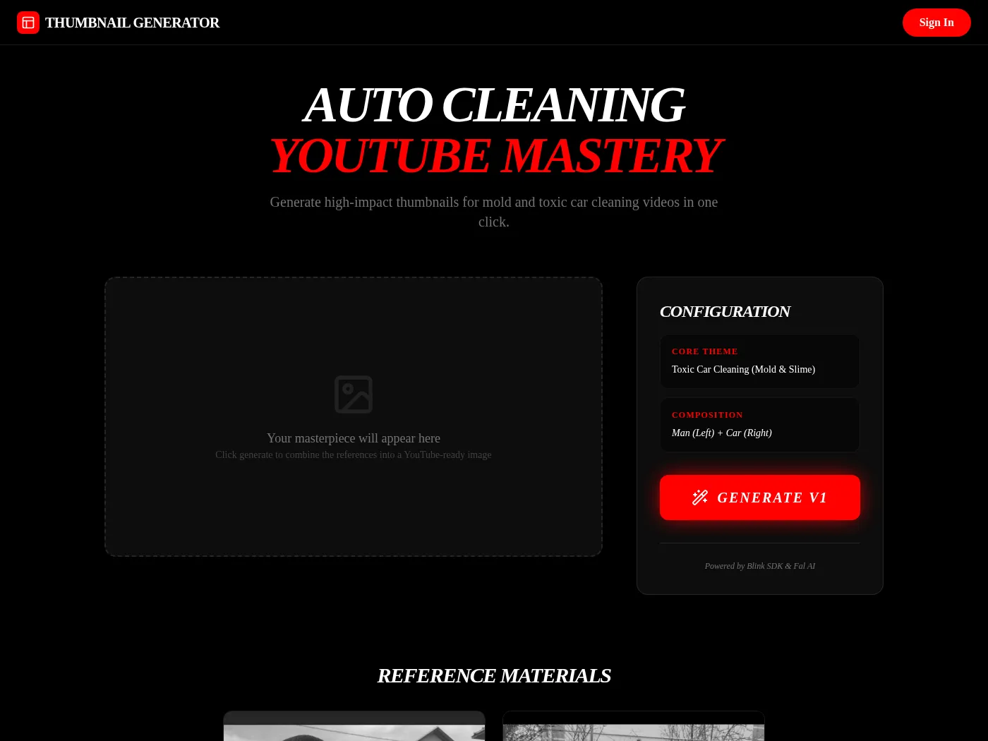 Auto Cleaning YouTube Thumbnail