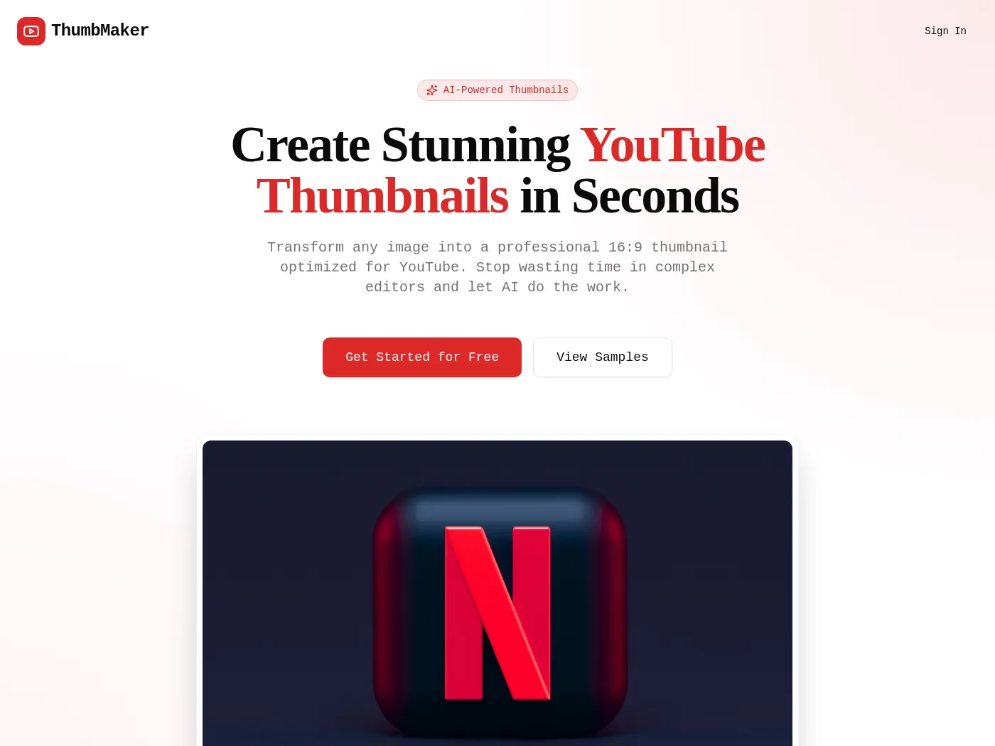 YouTube Thumbnail Maker