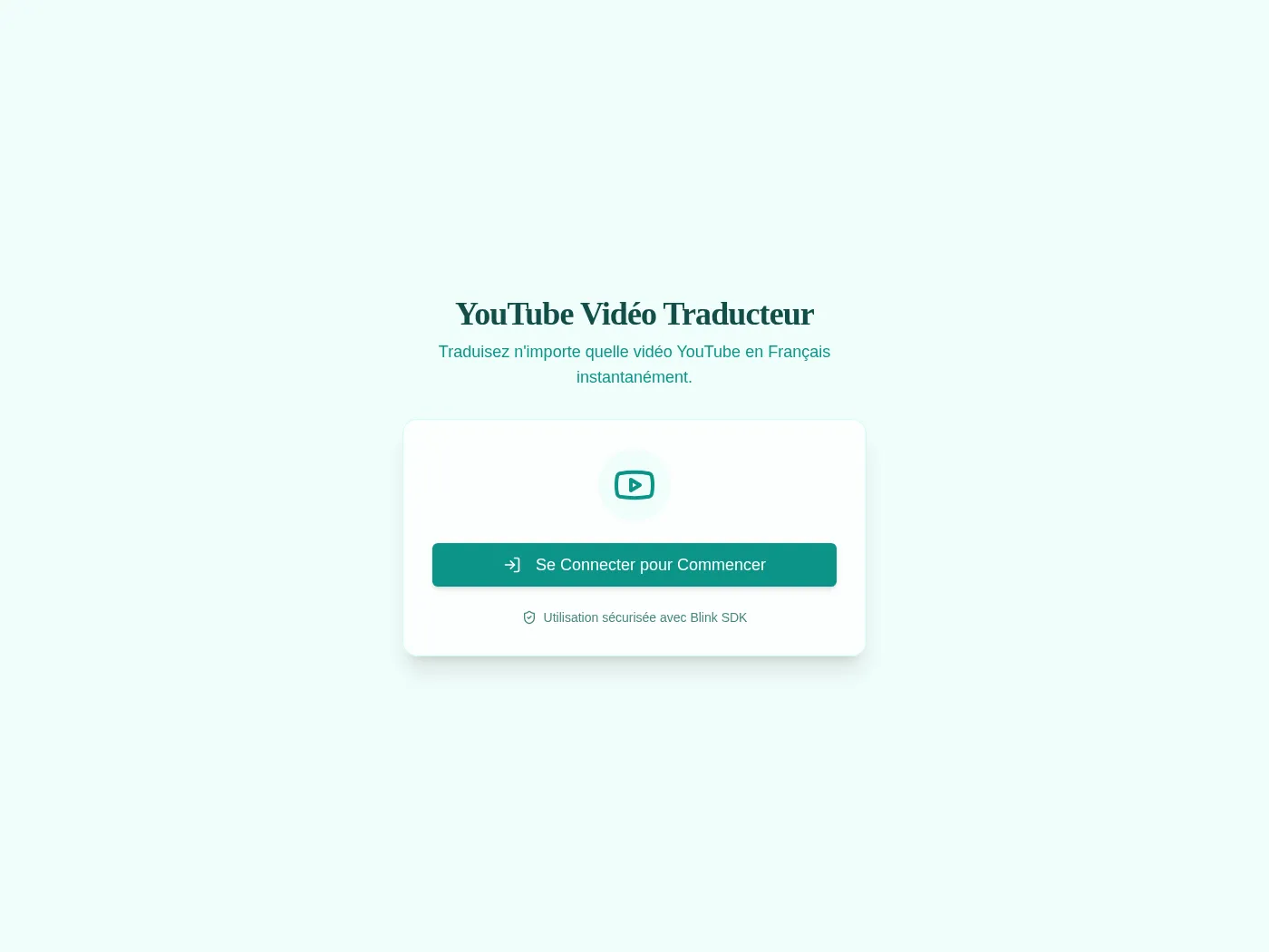 YouTube Video Translator