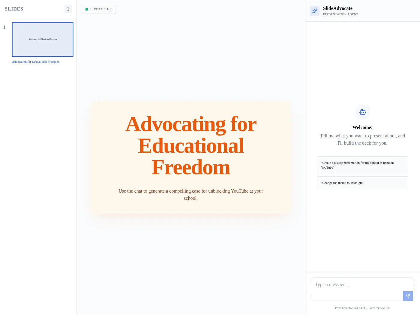 UnblockTube School Presentation