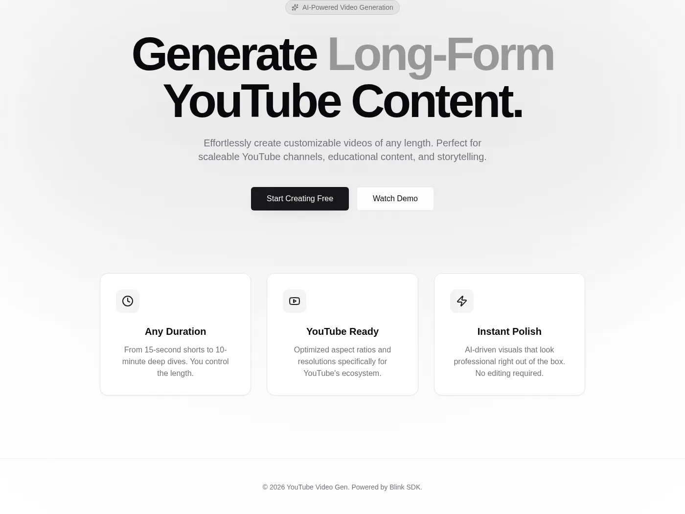 YouTube Video Generator