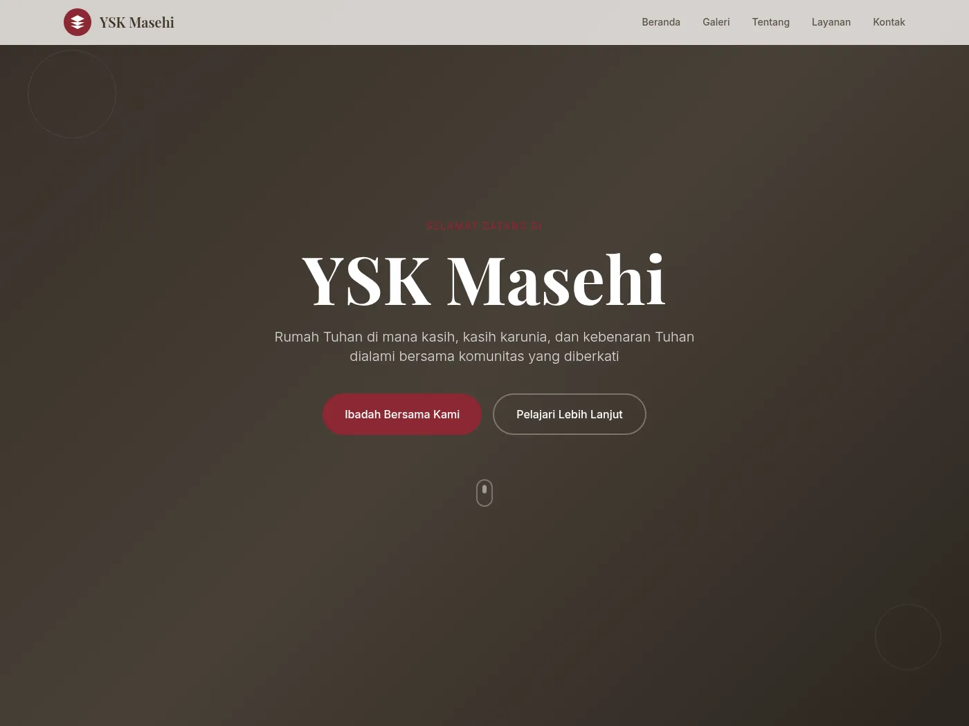 YSK Masehi Web Showcase