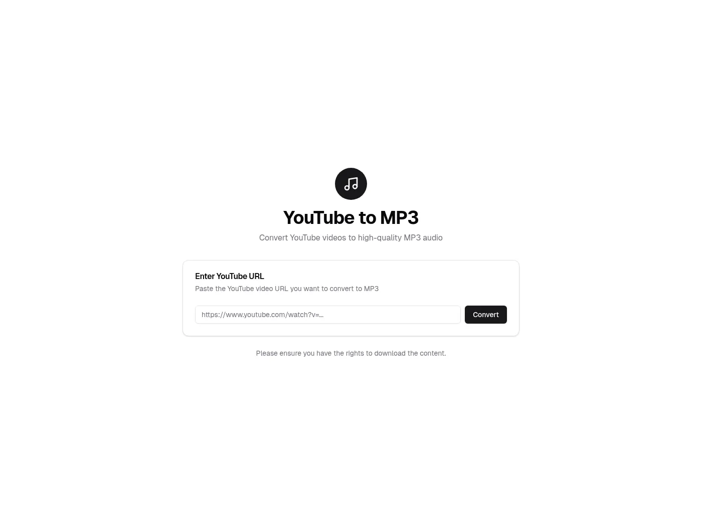 YouTube MP3 Converter