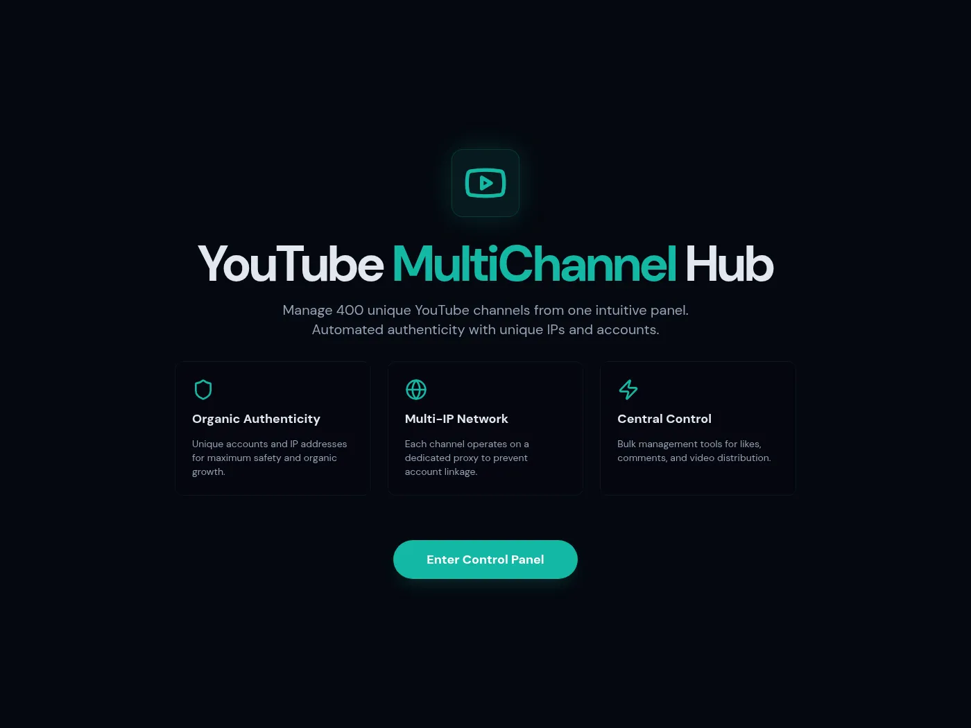 YouTube MultiChannel Hub