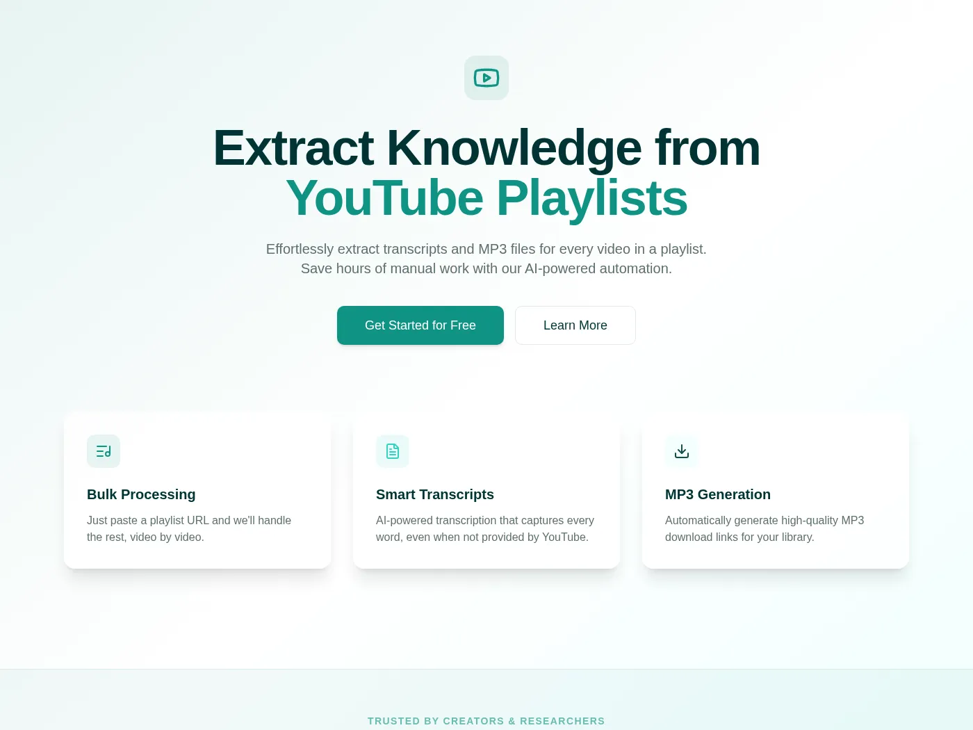 YouTube Playlist Extractor