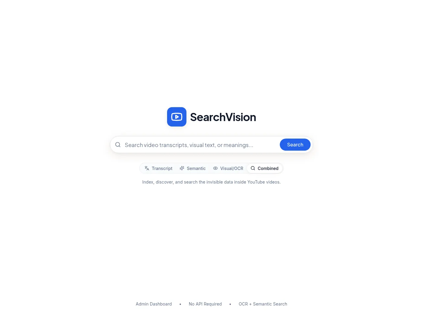 YouTube SearchVision Engine
