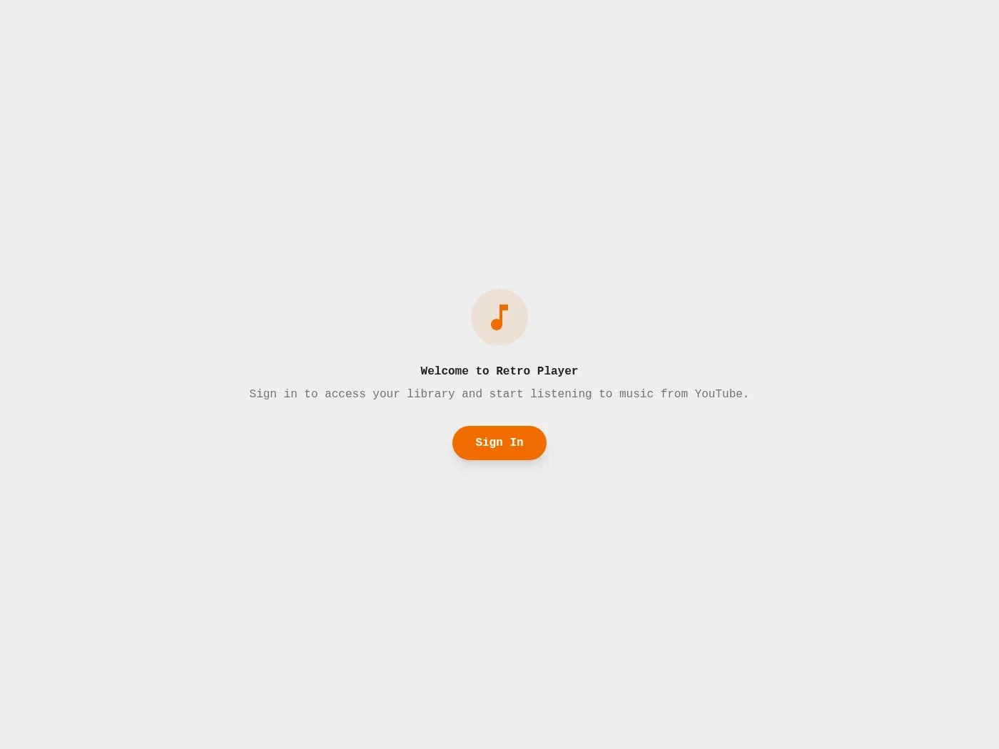 YTMusic Player Clone