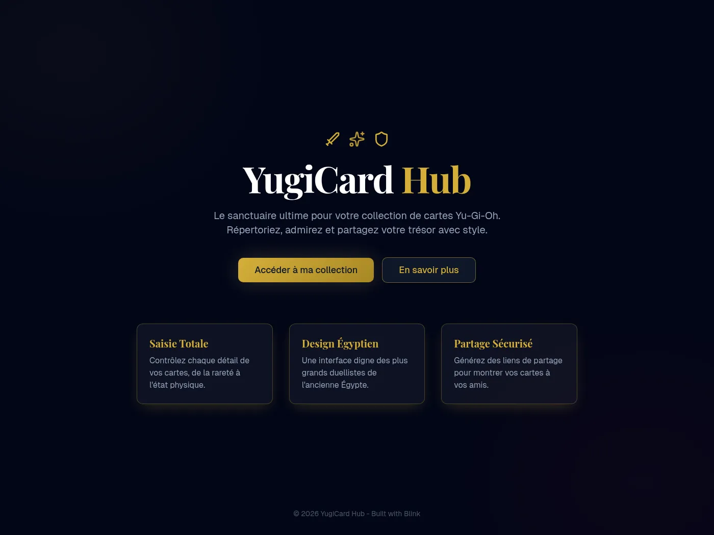 YugiCard Collection Hub