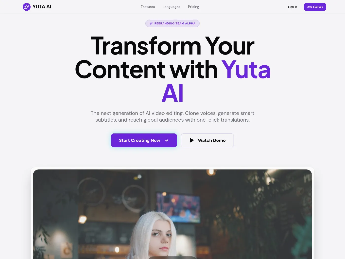 Yuta Landing Page