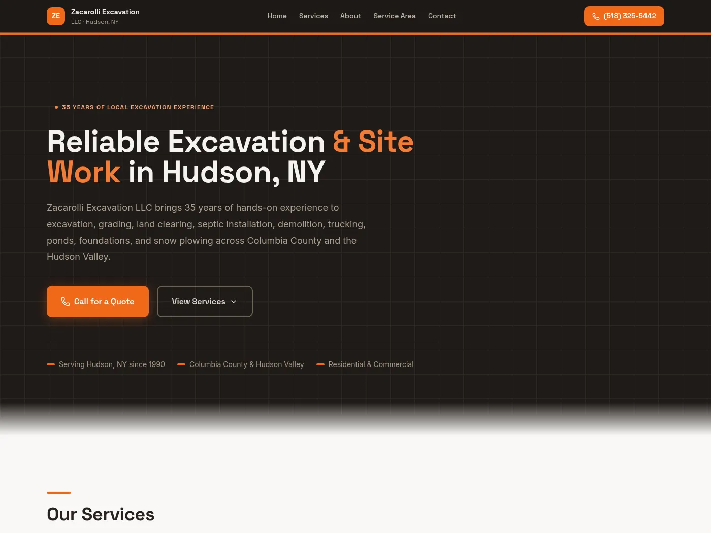 Zacarolli Excavation Website