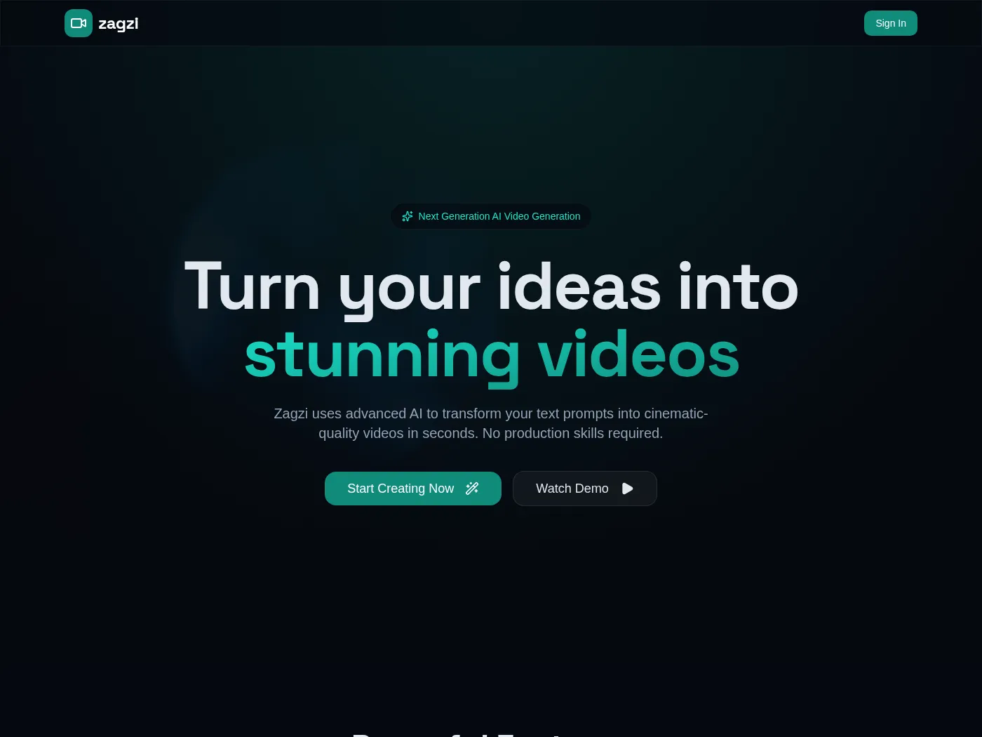 Zagzi AI Video Generator