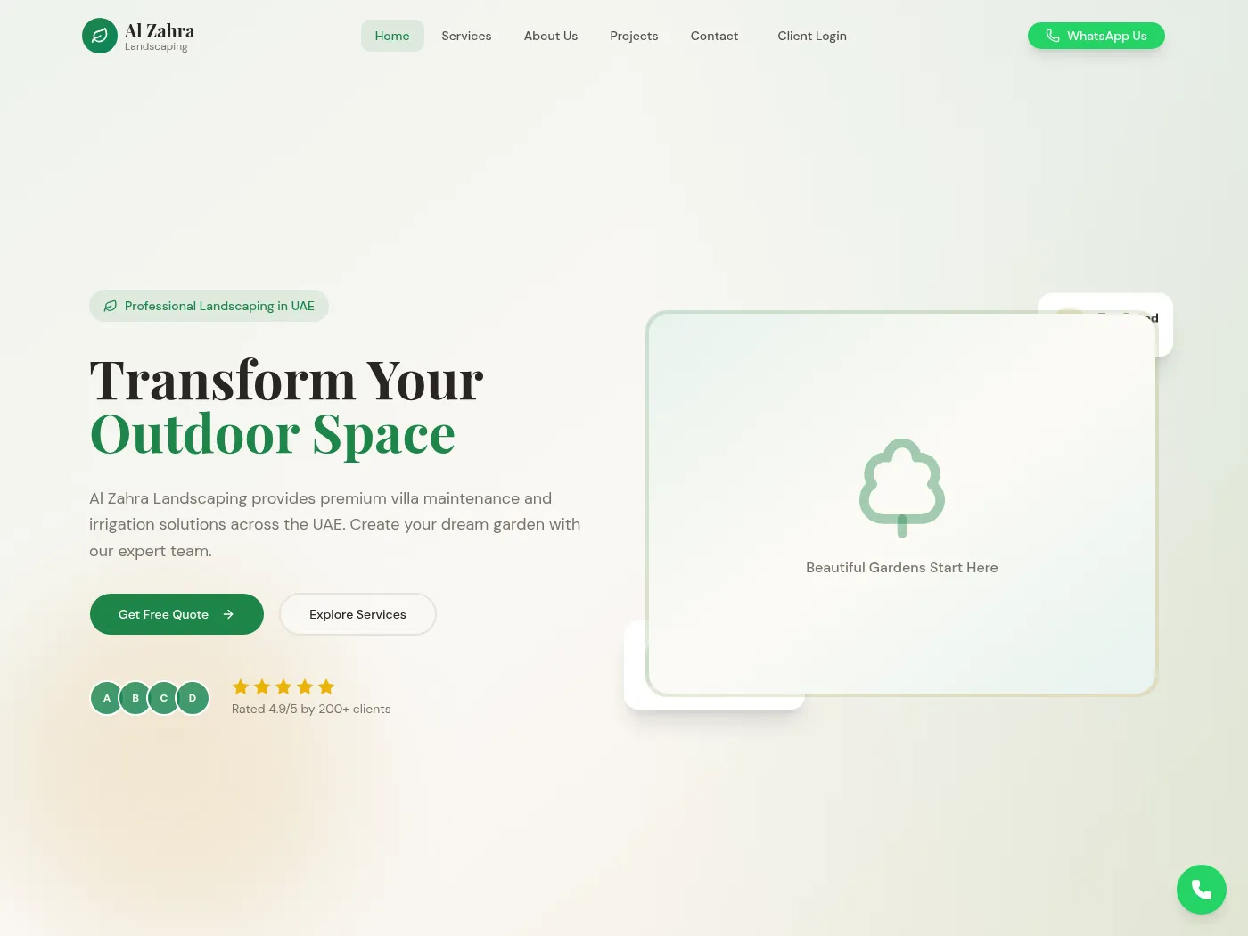 Al Zahra Landscaping Site