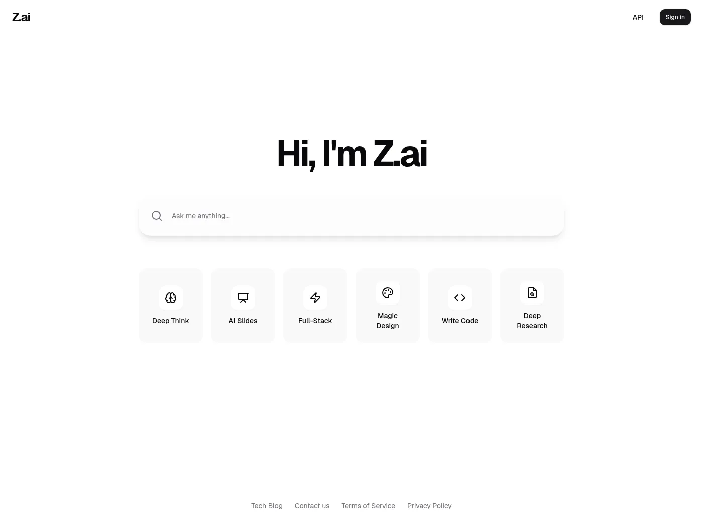 Z.ai Clone