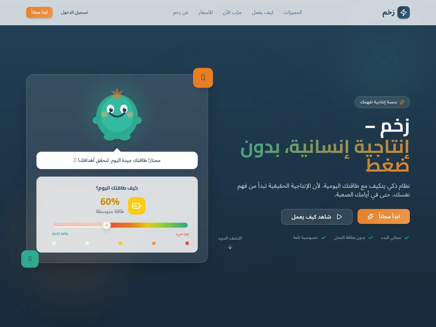 Zakhm Productivity Website