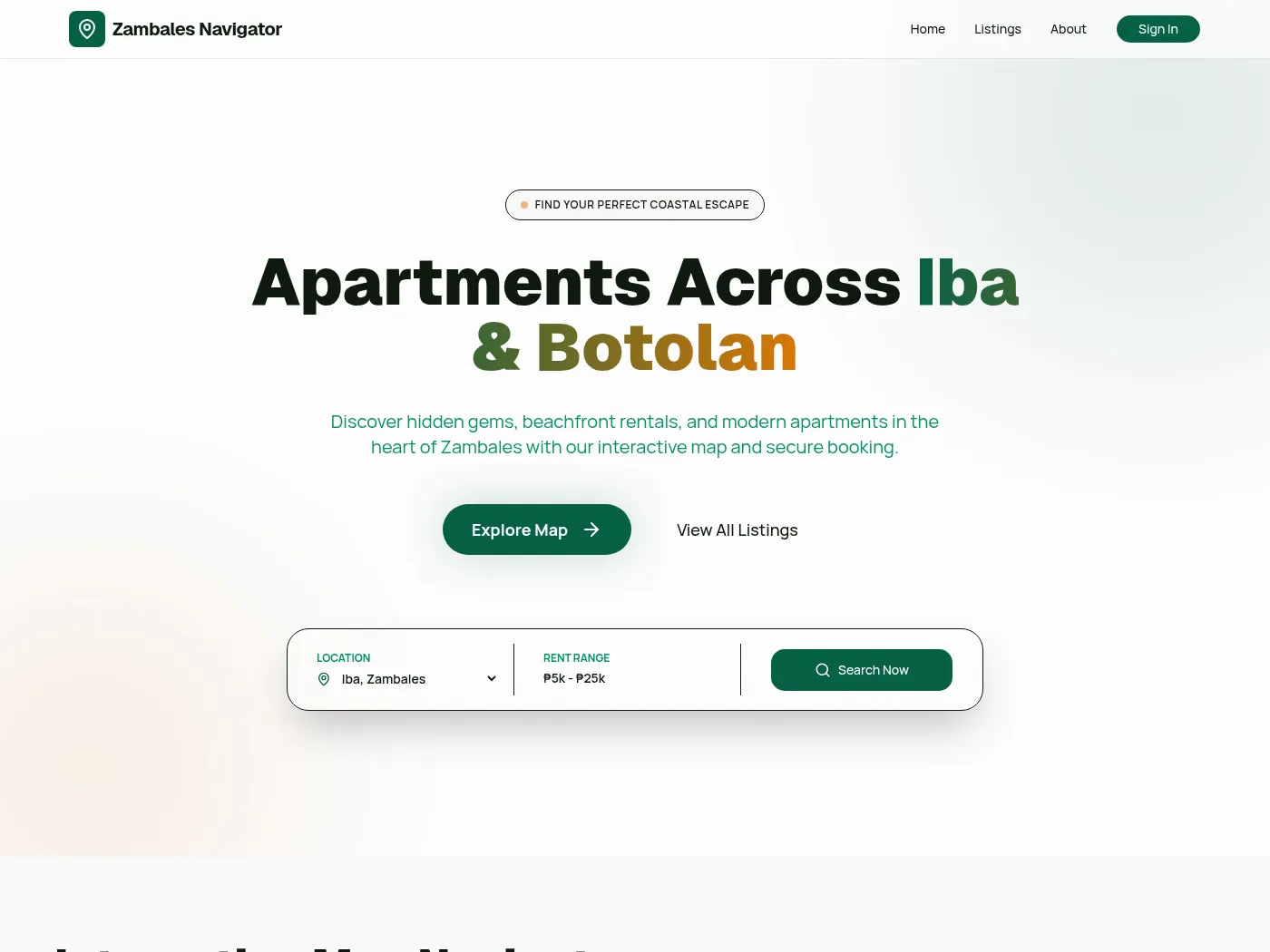Zambales Apartment Navigator