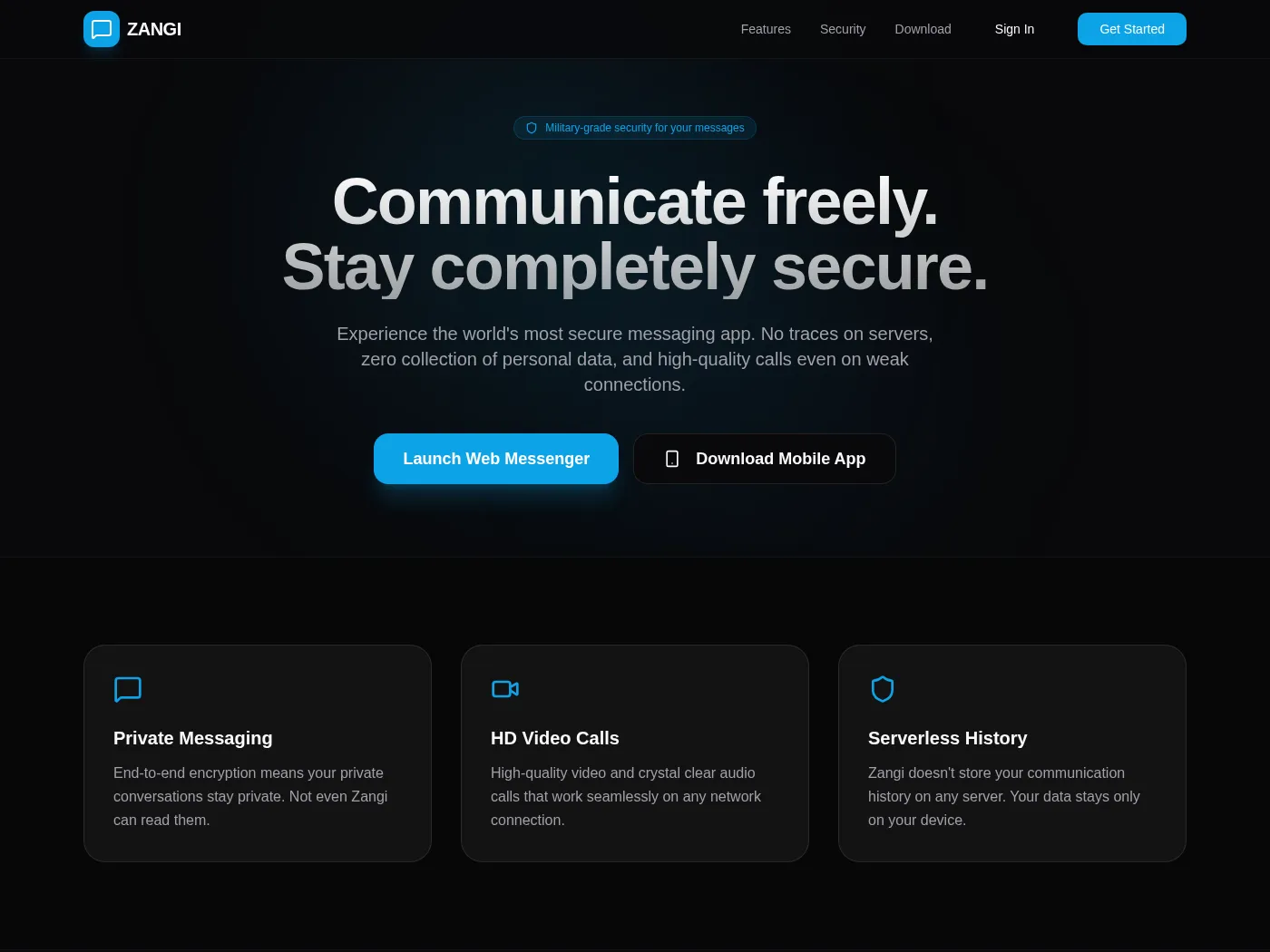 Zangi Connect Web