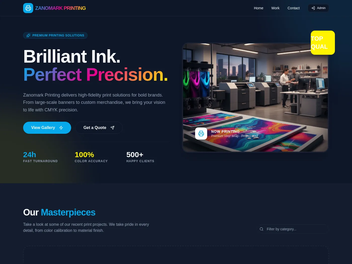 ZANOMARK Portfolio Site