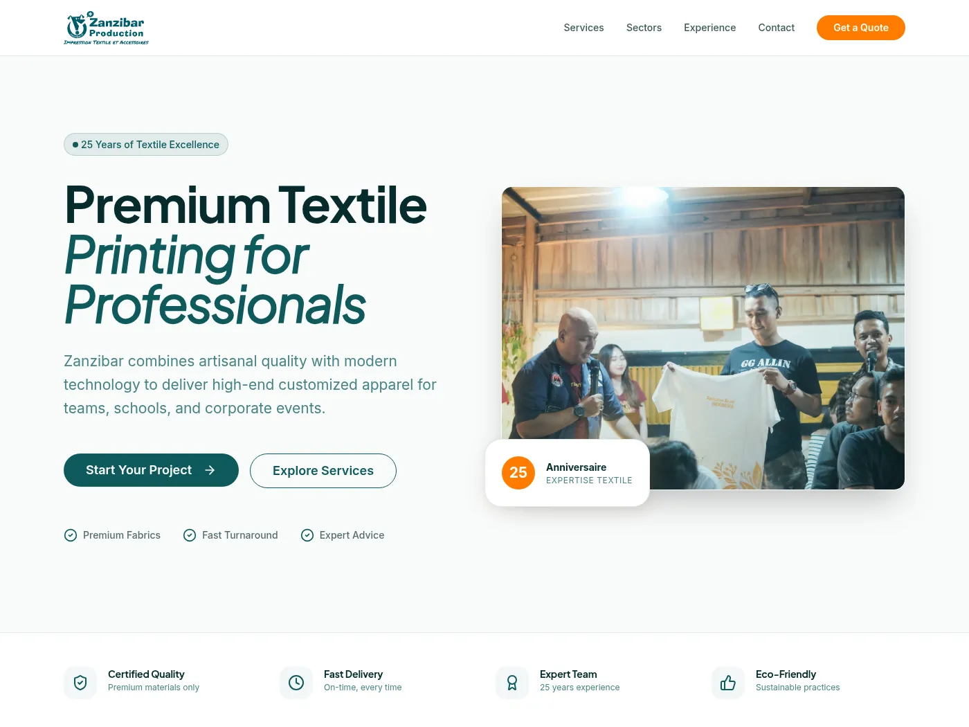 Zanzibar B2B Textile Web