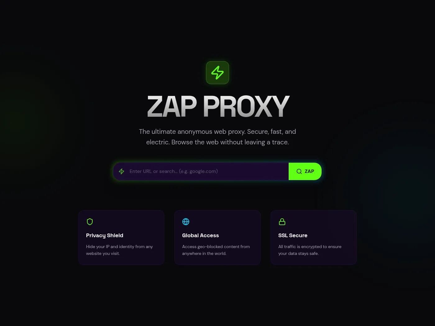 Zap Web Proxy