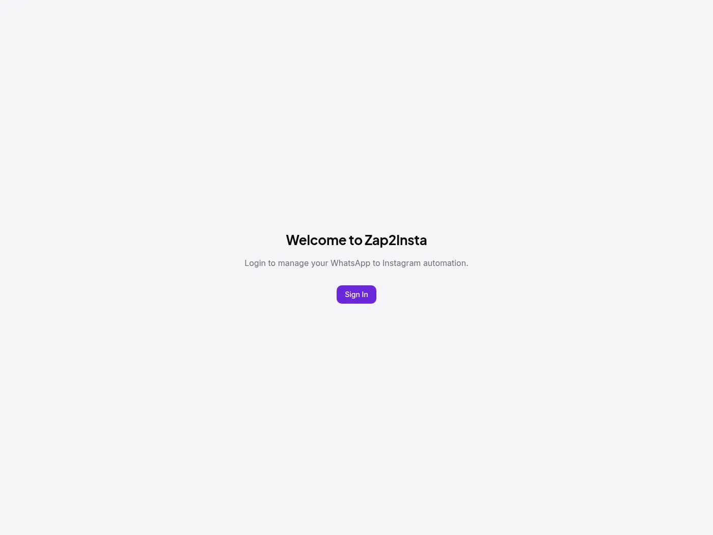Zap2Insta Automation Hub