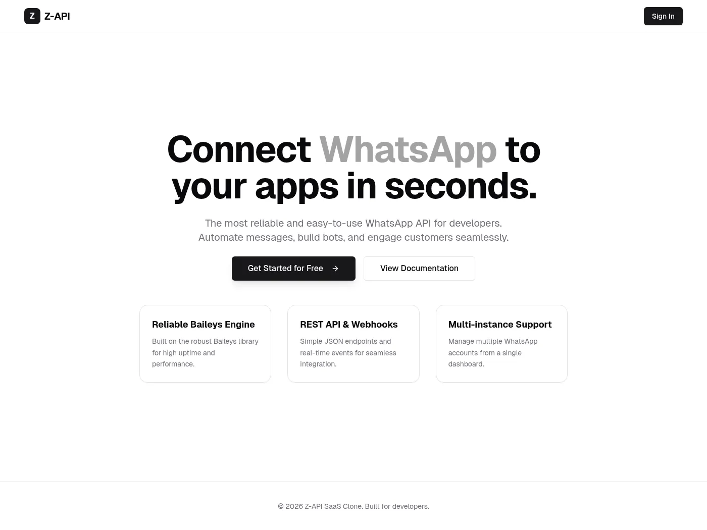 Z-API SaaS Clone