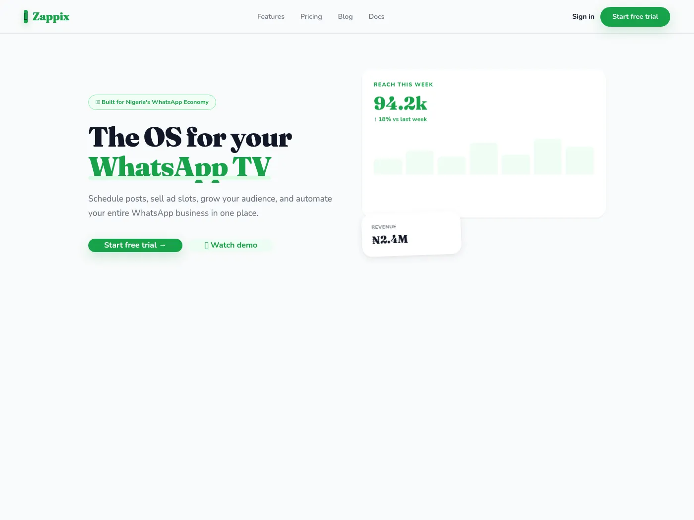 Zappix Web Portal