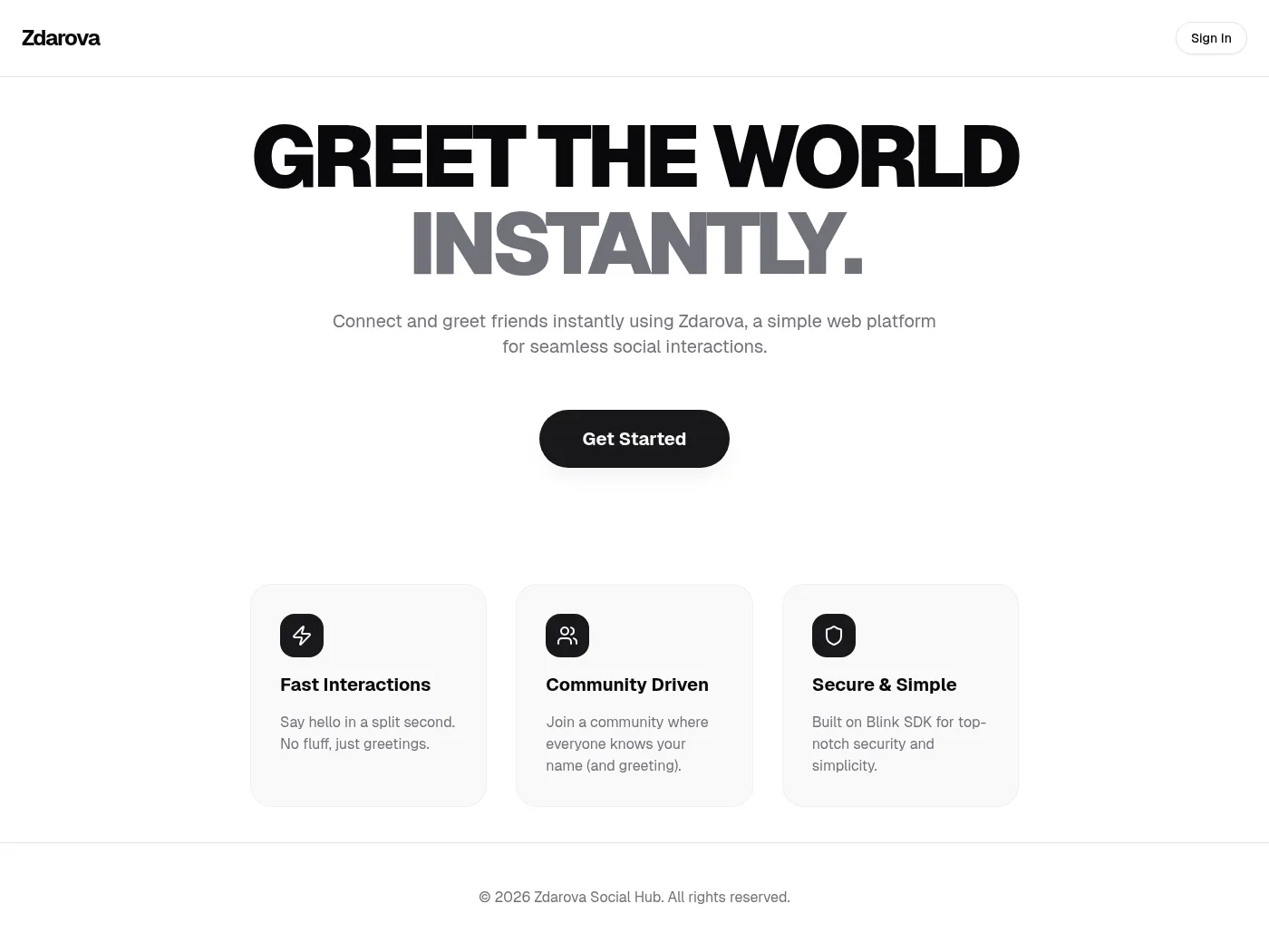 Zdarova Social Hub